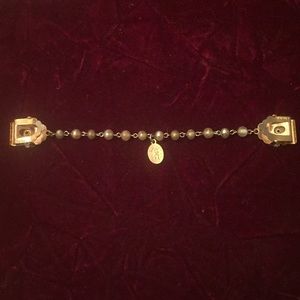 Vintage | Accessories | Vintage Blue Flower Sweater Guard | Poshmark